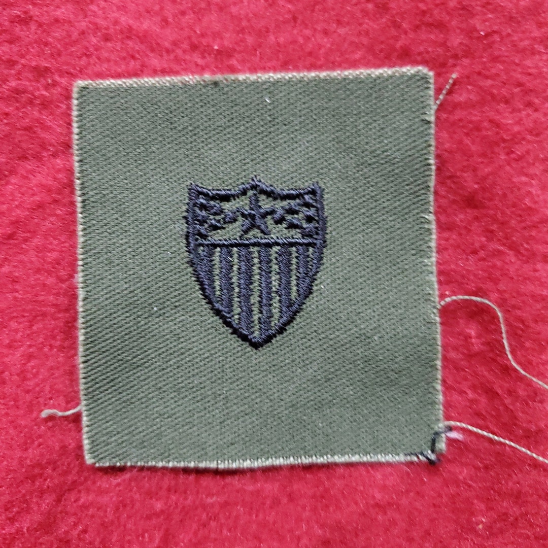 VINTAGE US Army OFFICER Branch Insignia Sew on Vietnam Od Olive Drab ...