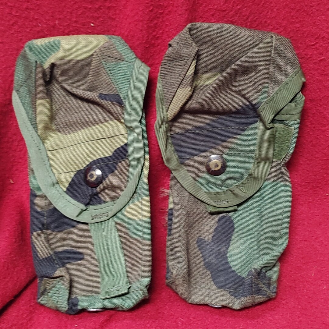 Lot of 2 USGI Single Magazine Molle II BDU Woodland Pouch 28s60 - Etsy