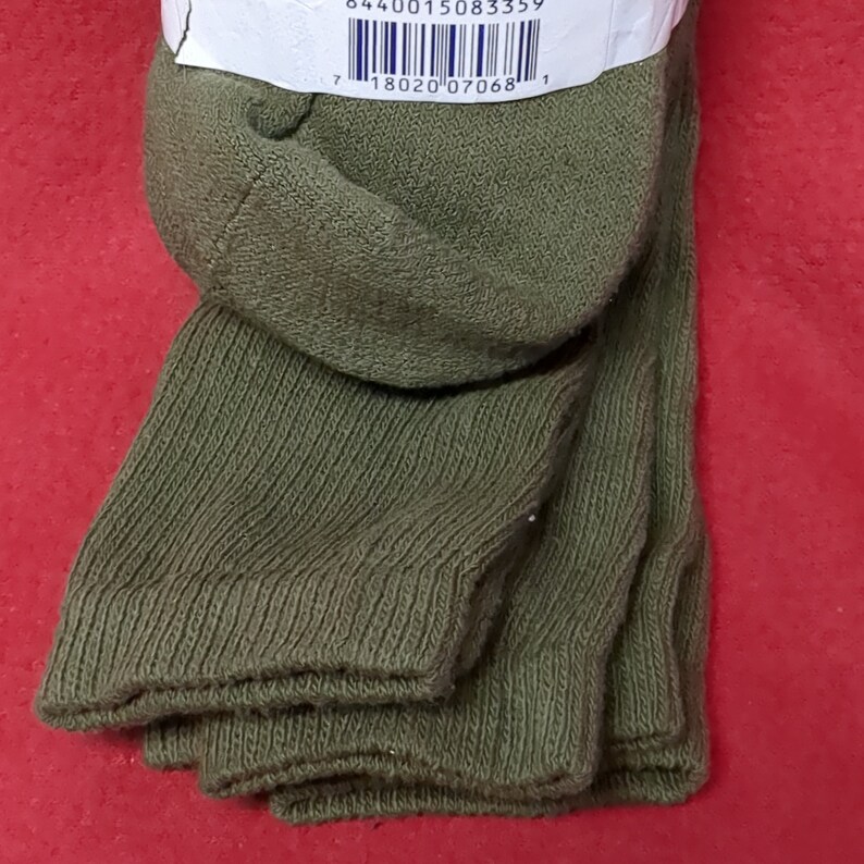 NOS US Army DLA Green Cotton Socks Size Small 9-10 - Etsy