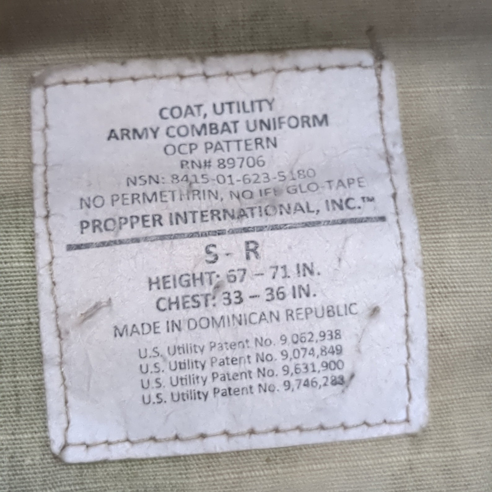 Us Army Small Regular Traditional Ocp Uniform Top Air Force Used ocp4 ...