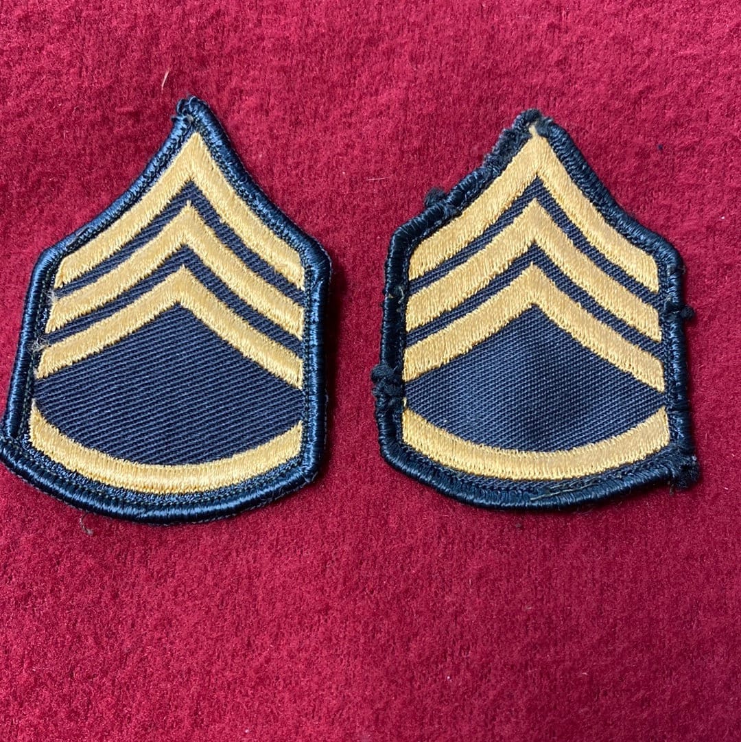 SET OF VINTAGE Us Army Staff Sergeant Rank Patch Sew-on 04cc93 - Etsy