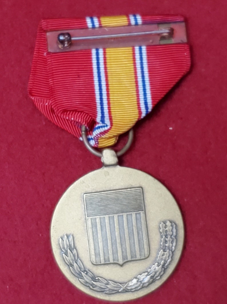 VINTAGE US Army NATIONAL Defense Award Full Size Medal 06o90 - Etsy