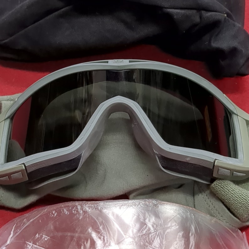 US Army Revision Ballistic Eye Protection Dust Wind Goggles Clear Dark ...