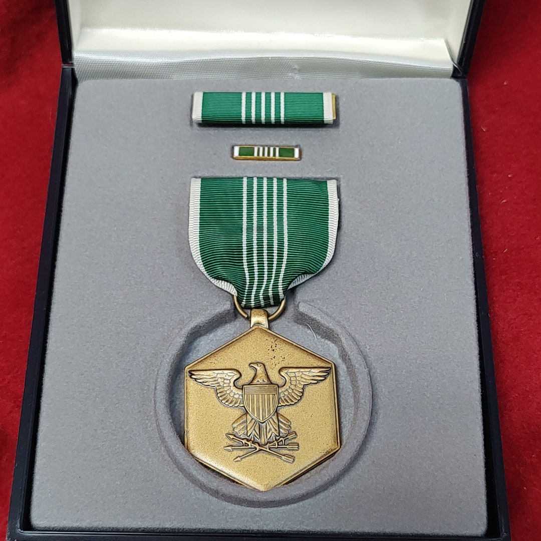 US Military Merit Medal Lapel Pin Ribbon Box Set Army 17CR1 - Etsy