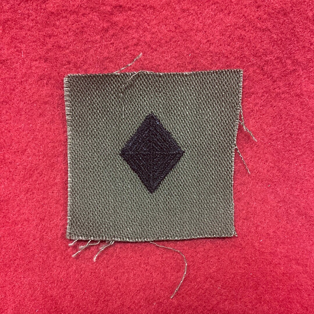 VINTAGE US Army ROTC Cadet Major Patch Sew on Subdued Od Black 04cc08 ...