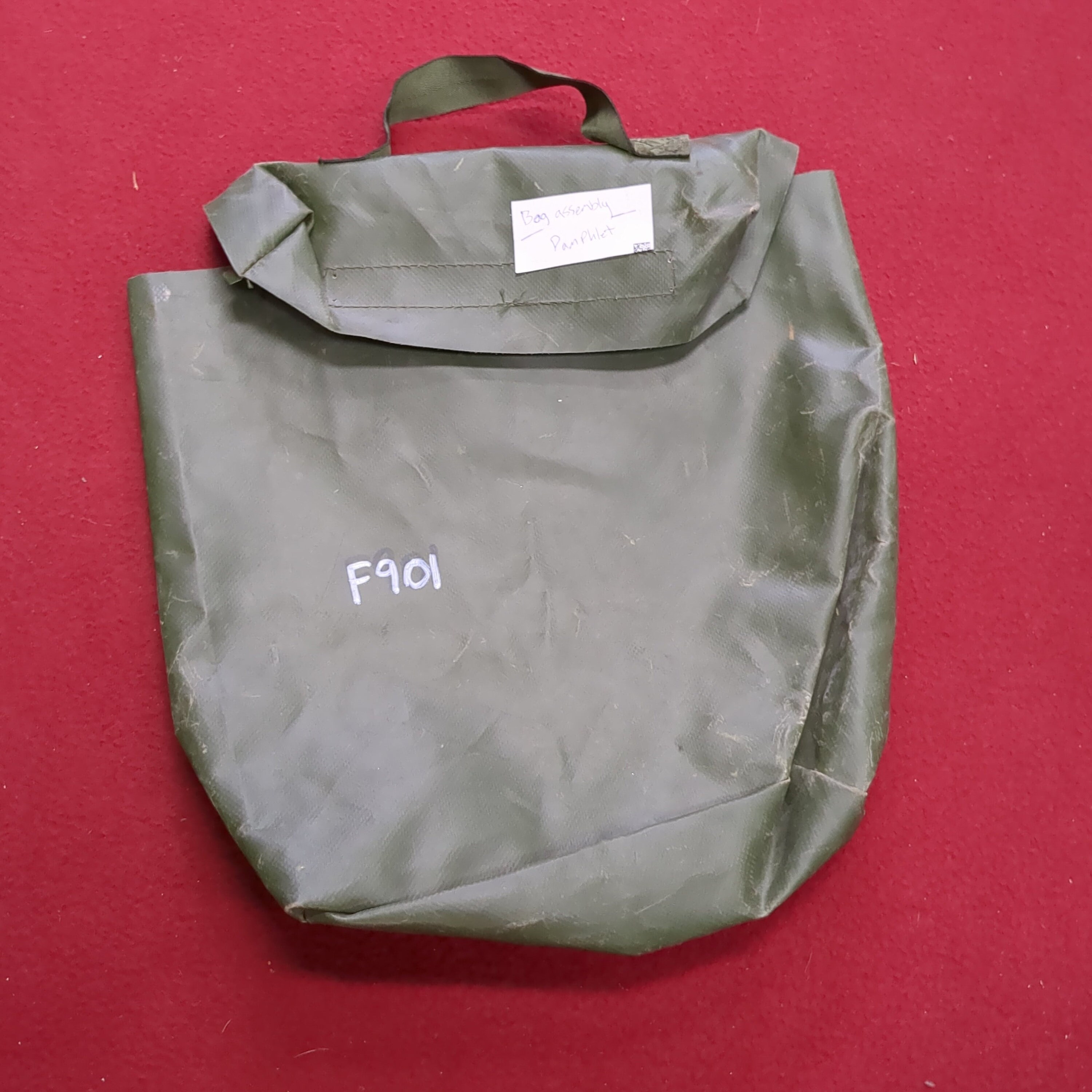 Vintage US Army Pamphlet Bag Assembly OD Vinyl Pouch 11676920 Good ...