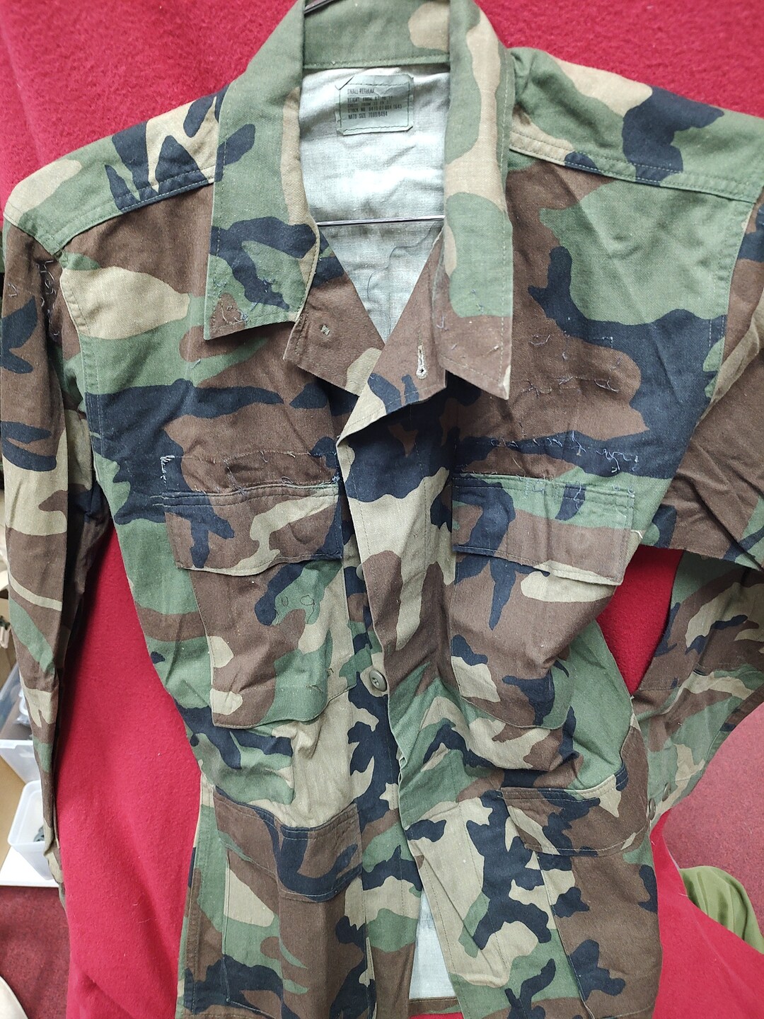 Us Army Small Regular Uniform Top Bdu Woodland Pattern 09cr14 - Etsy