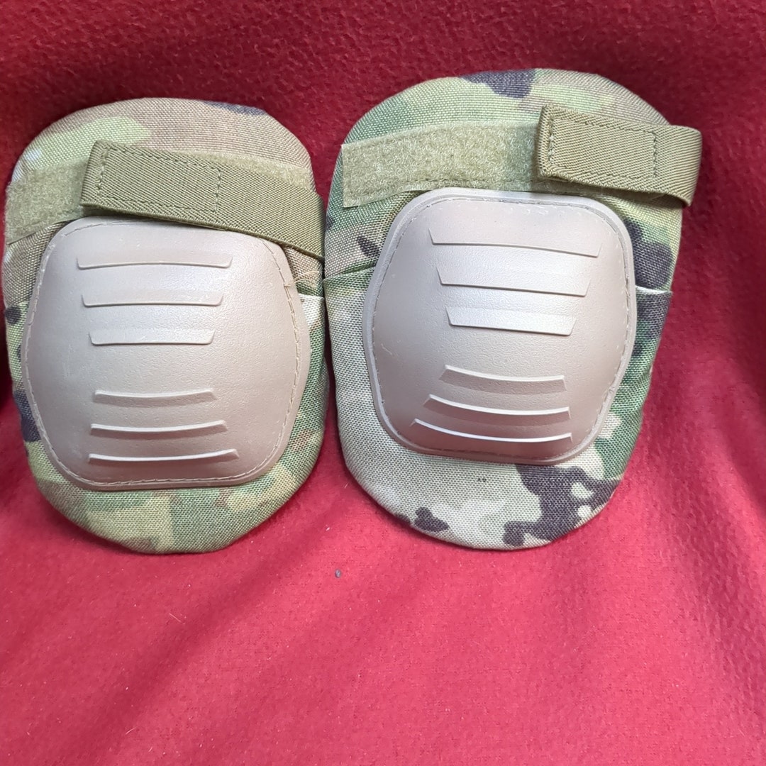 Set of Us Army Elbow Pads Ripple Ocp Camouflage Excellent Condition 25o ...