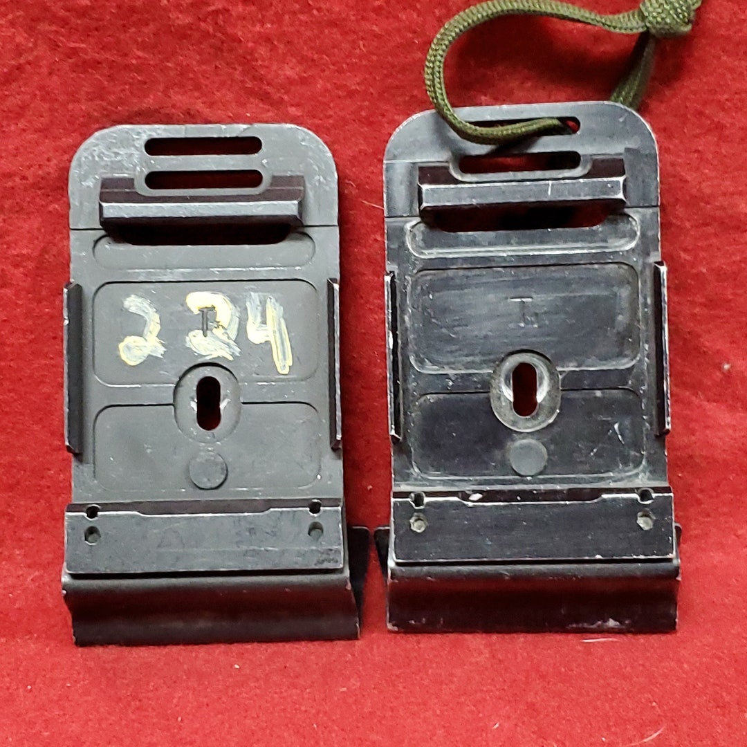 2 X Us Army Base Plate Bracket Ach Rhino Mount Nvg 1 Hole Shroud 29s49 ...