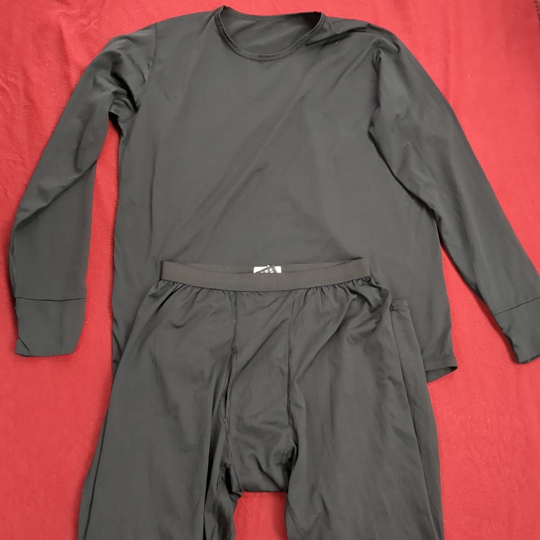 SET of US Army Polartec Black Large Regular Silks Gen III Level 1 Cold ...
