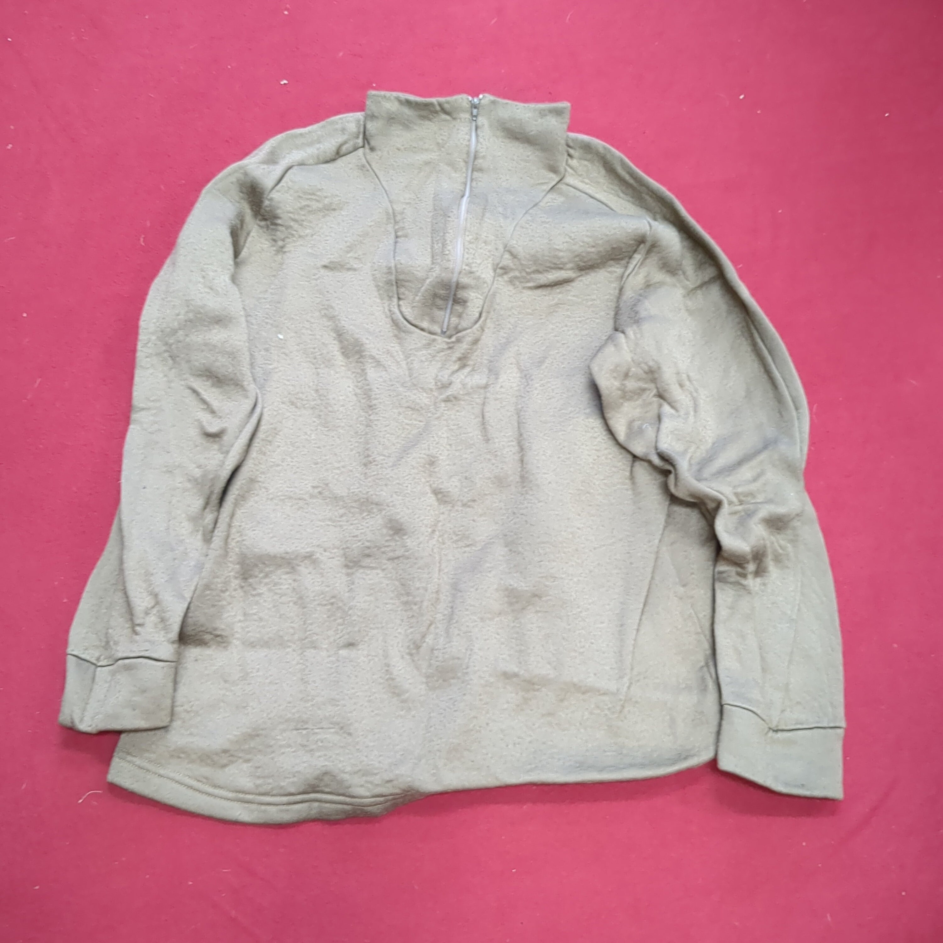 90s USGI Army Issued X-large Quarter Zip Brown Polypro Top - Etsy