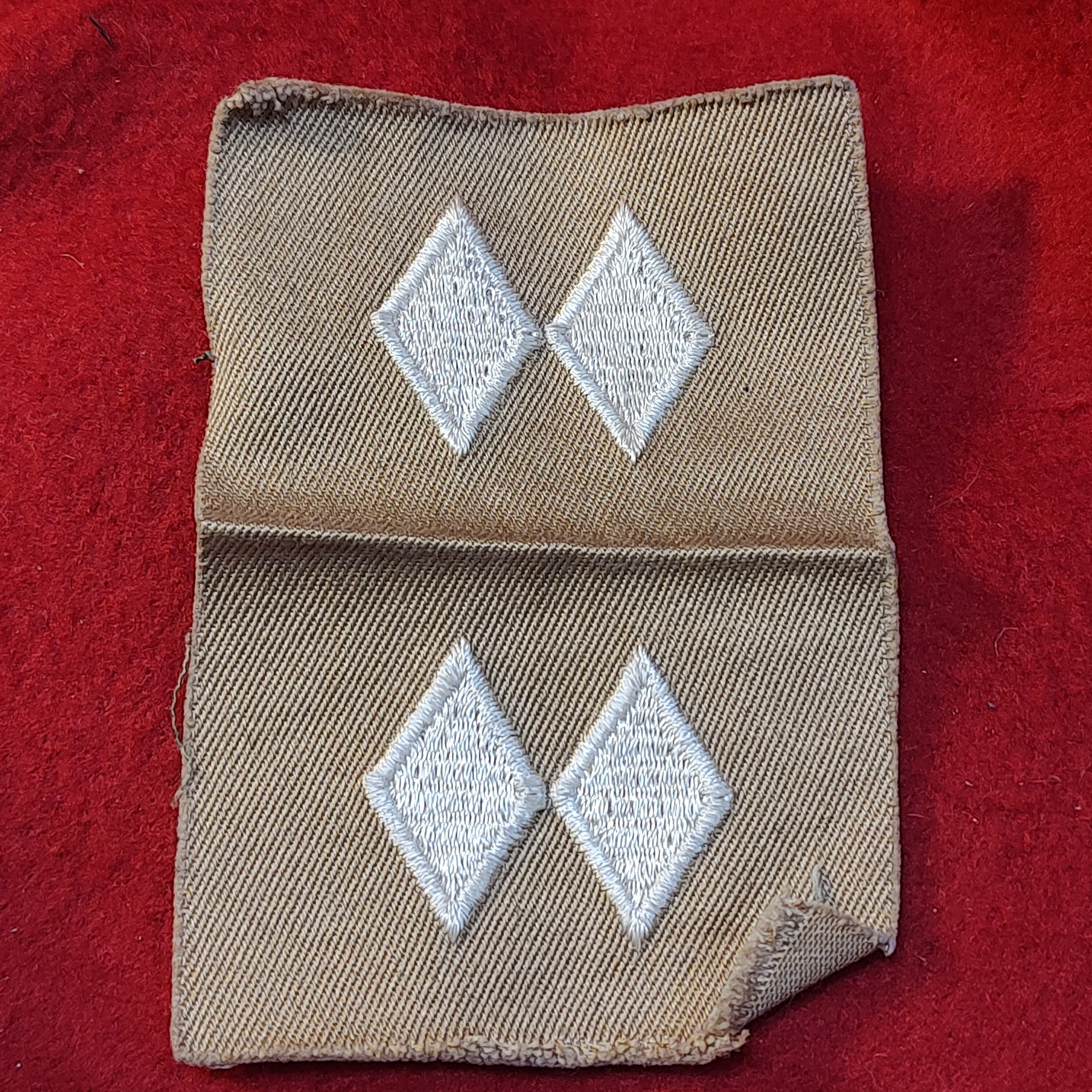PAIR VINTAGE US Army Rotc Cadet Lieutenant Colonel Rank White - Etsy