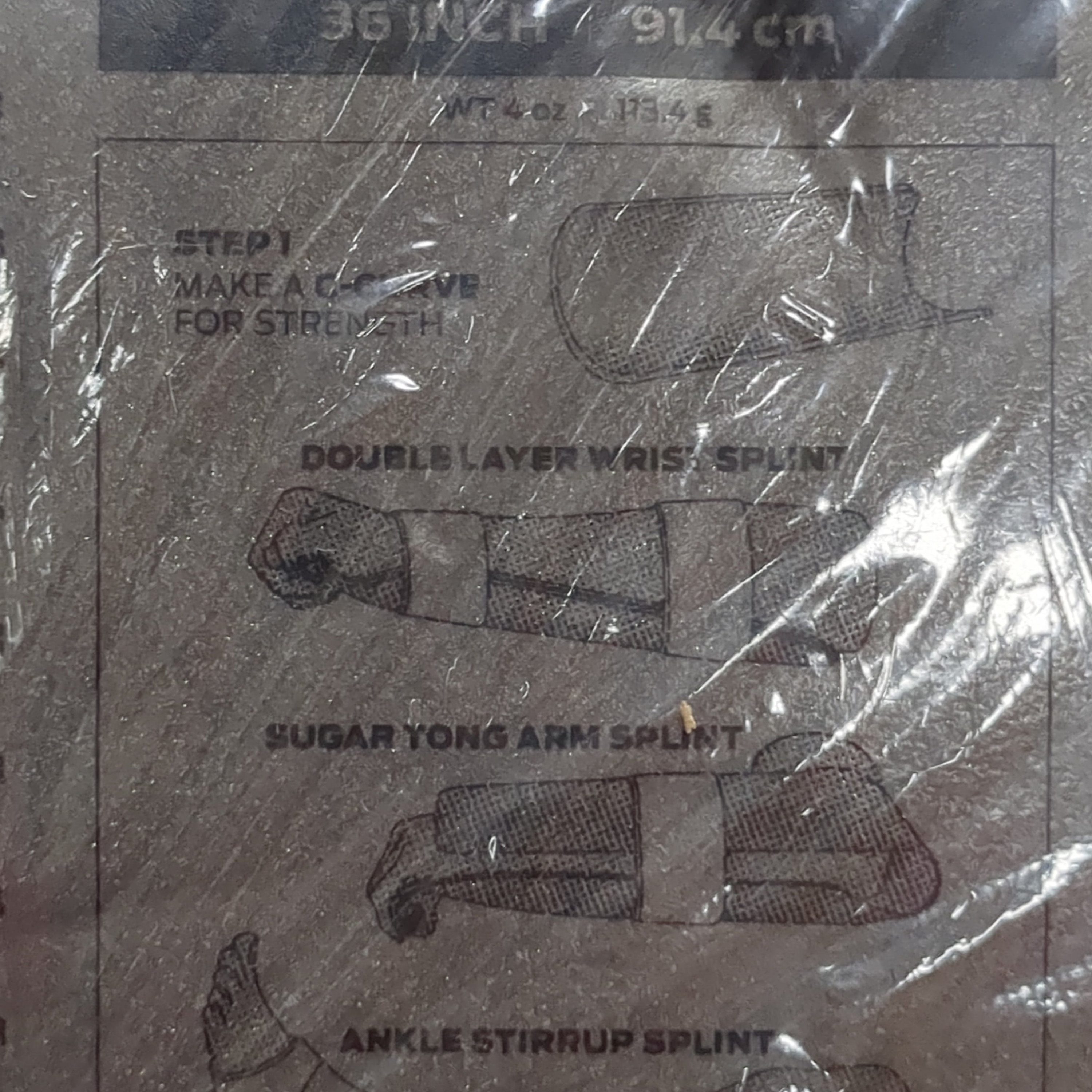 NOS LOT of Two US Army Medical Sam Splint 36 In./91.4cm ifak-jul205 - Etsy