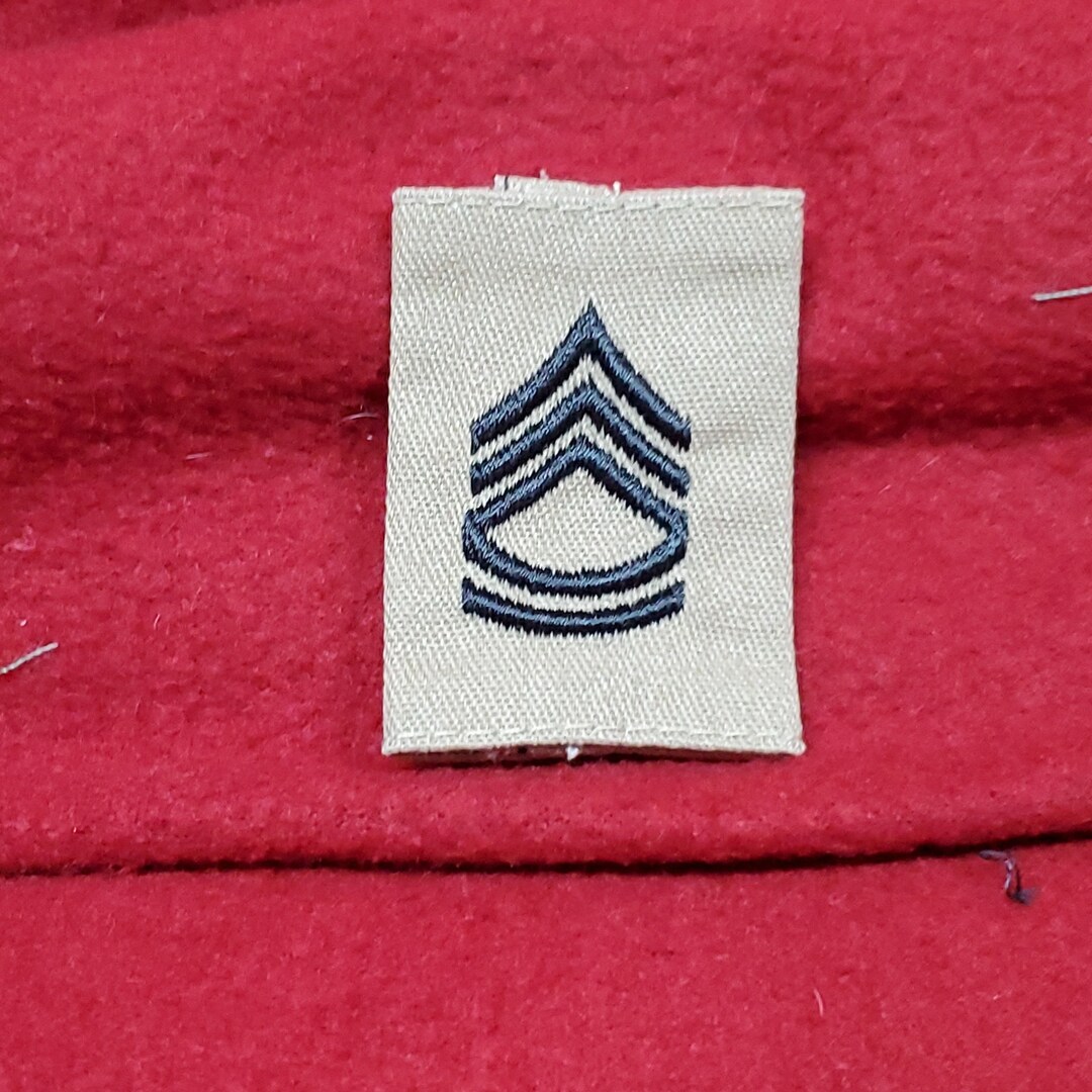 VINTAGE US Army SERGEANT First Class Patch Goretex Subdued Desert Black 1odp17 - Etsy
