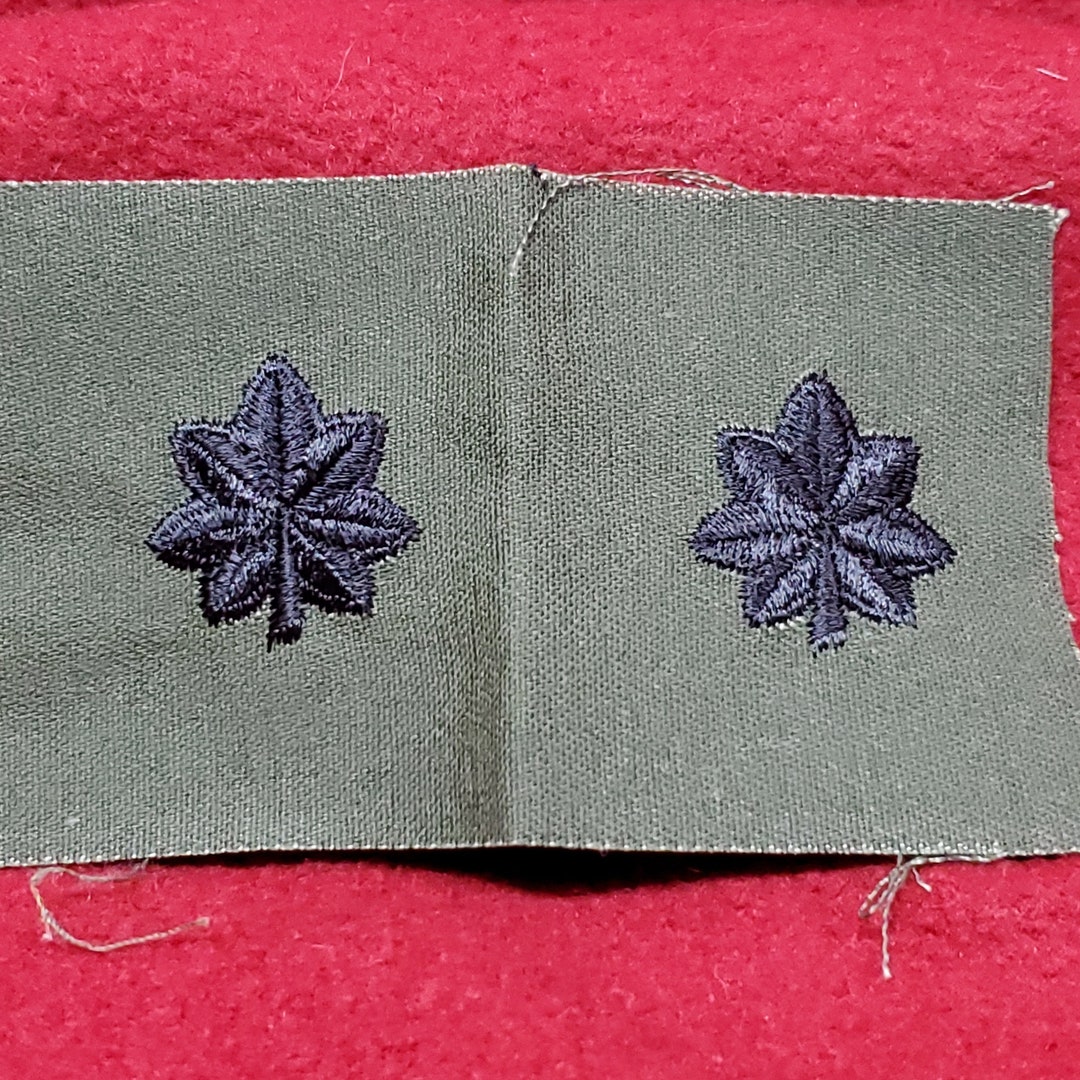 VINTAGE US Army MAJOR Rank Patch Sew on Subdued Od Black 1odp8 - Etsy