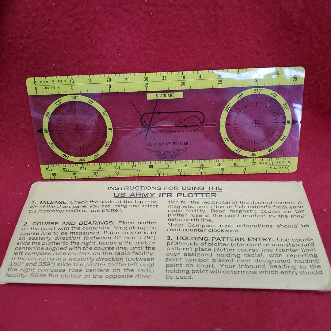 VINTAGE US Army IFR Plotter 25s - Etsy