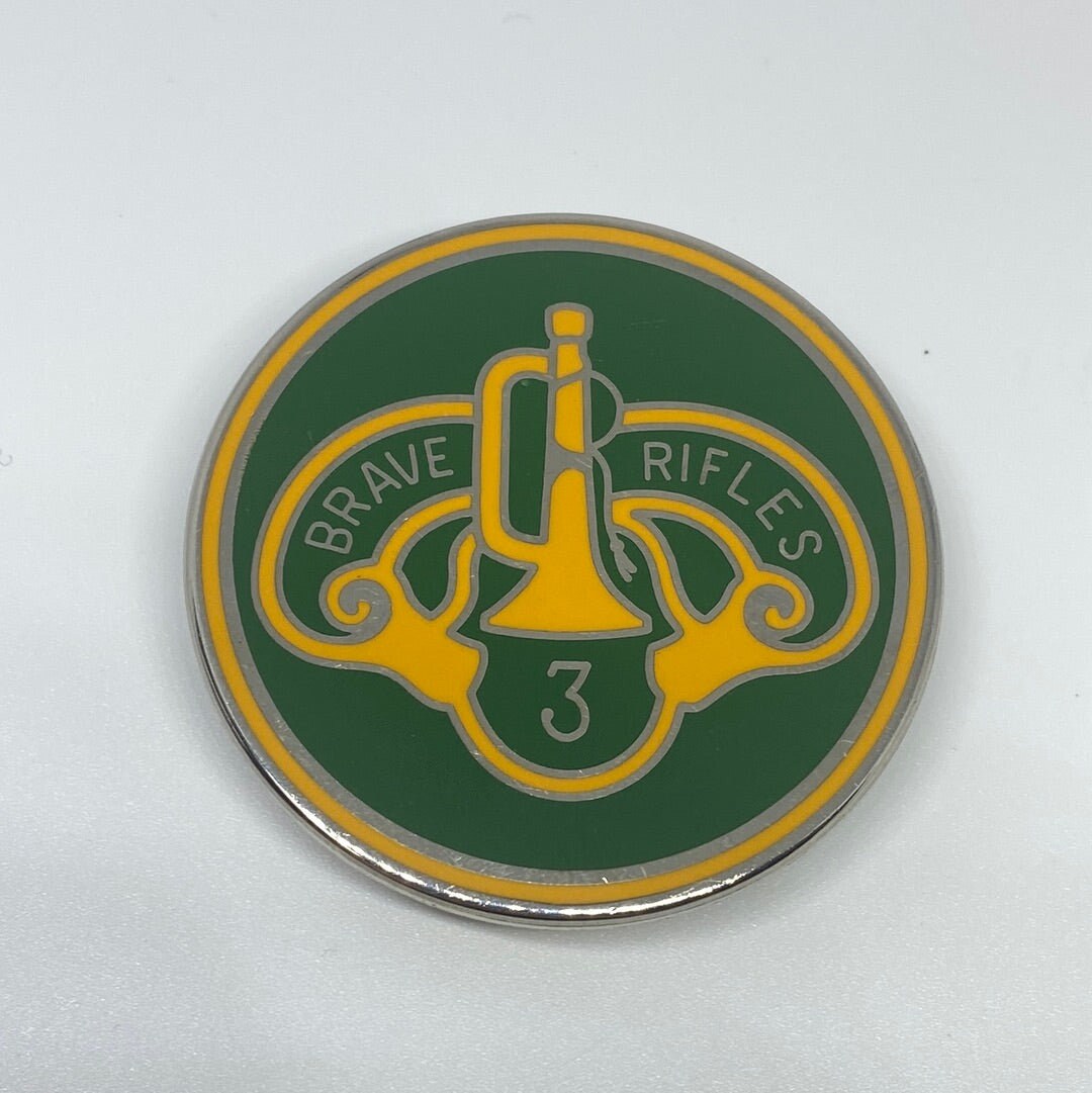 Vintage US Military 3rd Armored Cavalry Combat Service ID Badge Army ...