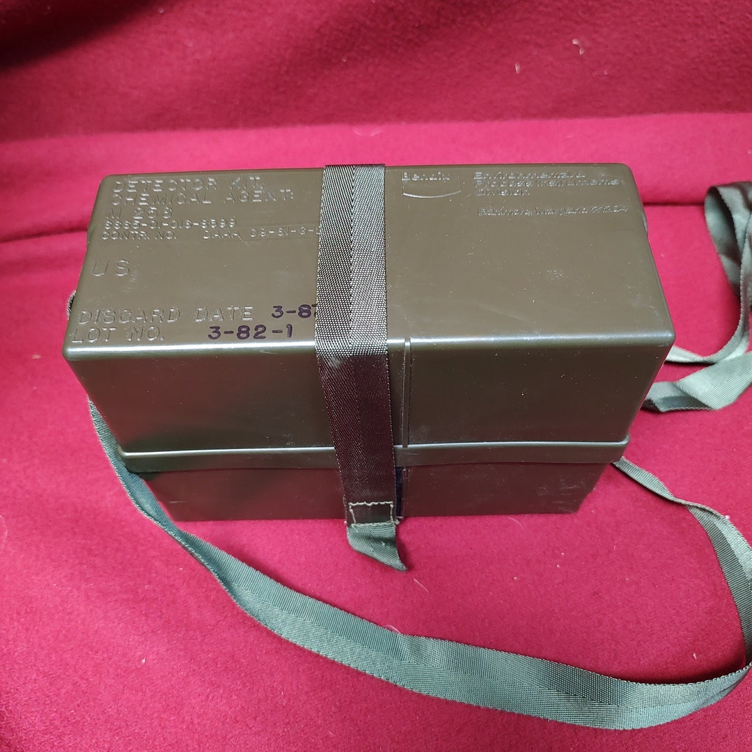 US Army M256A1 Chemical Detector Kit Complete in Box 12cc - Etsy