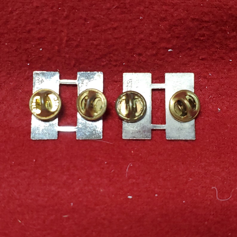 SET of US Army SILVER Captain Rank Metal Pin-on 26cr13 - Etsy