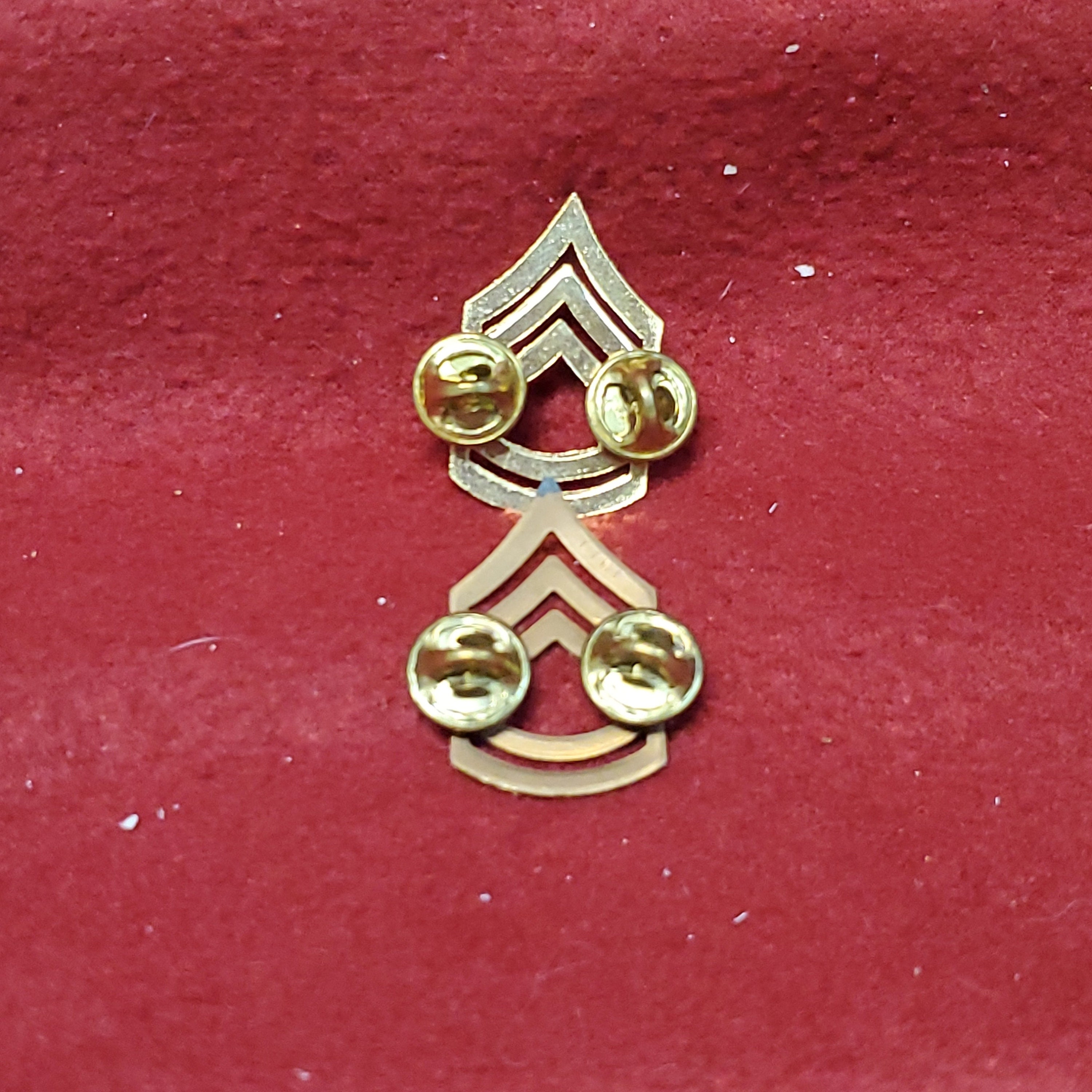 SET of US Army GOLD Sergeant First Class Rank Metal Pin-on 26cr24 - Etsy