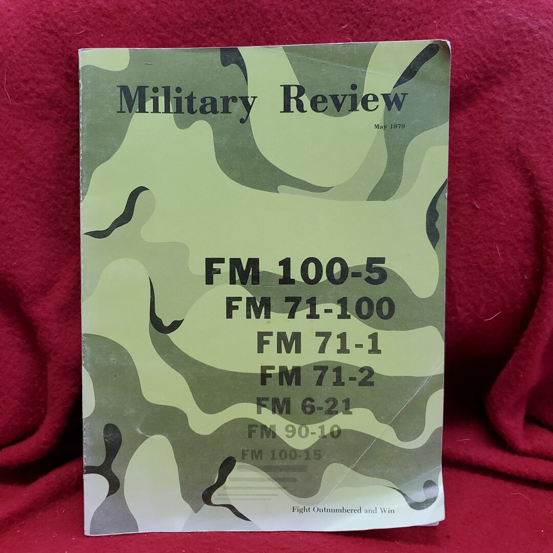 Vintage March 1979 Military Review fight Outnumbered and Win 27s - Etsy