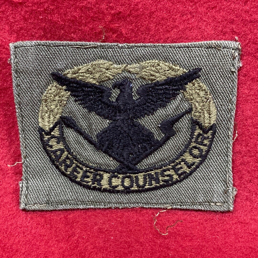 VINTAGE US Army CAREER Counselor Patch Sew on Subdued Od Black 04cc34 ...