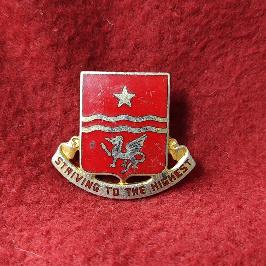 VINTAGE US Army 30th FIELD Artillery Unit Crest Pin 11o39 - Etsy