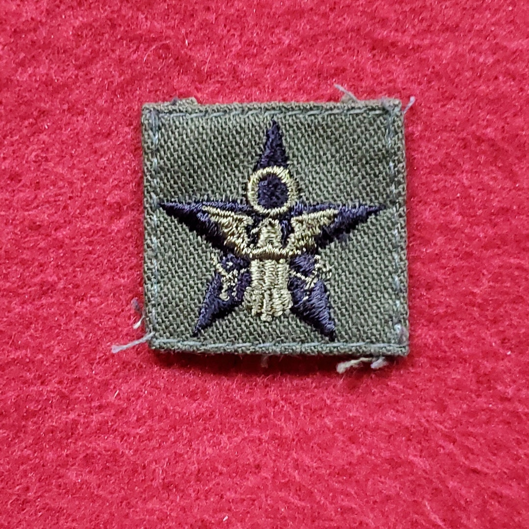 Vintage Us Army General Office Staff Sew on Od Olive Drab Vietnam Era ...