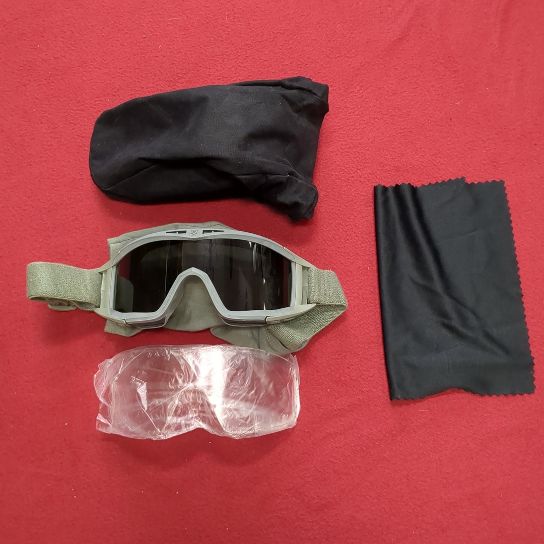 US Army Revision Ballistic Eye Protection Dust Wind Goggles Clear Dark ...