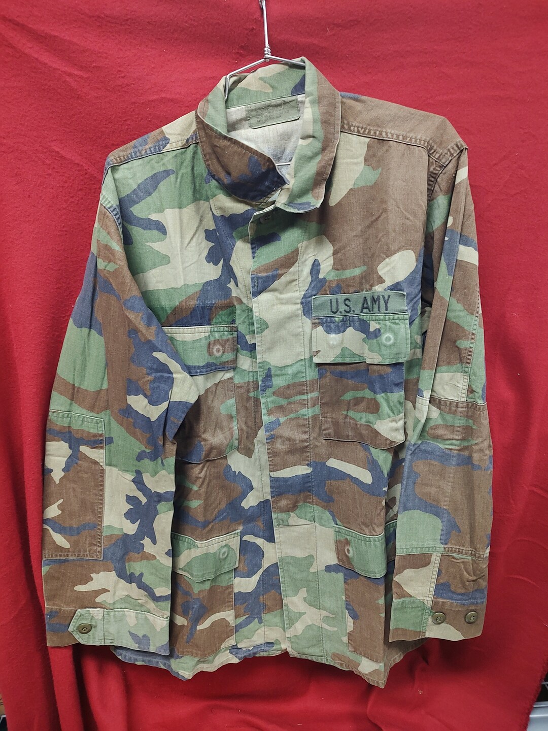 USGI US Army MEDIUM Long Uniform Top Bdu Woodland Pattern 10cr13 - Etsy