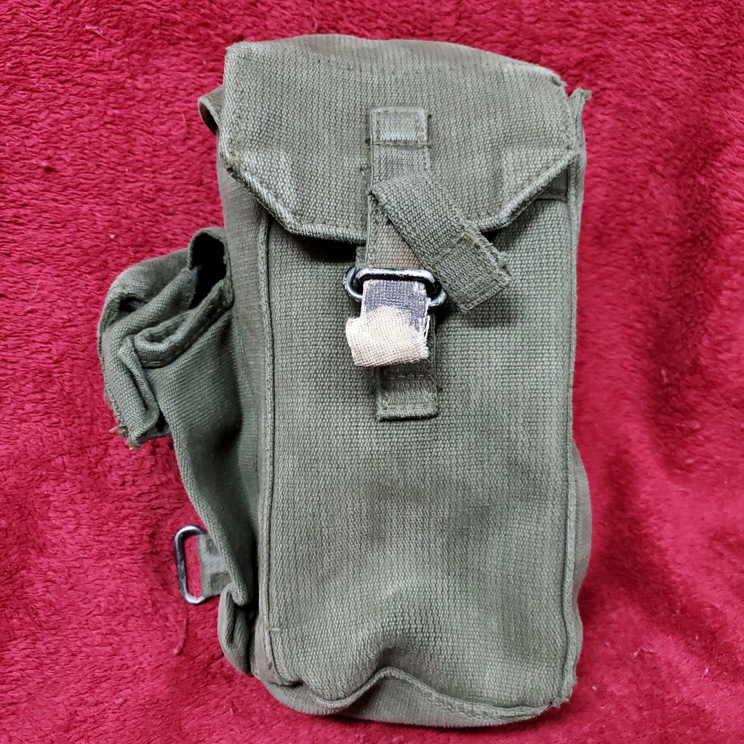 VINTAGE British P58 Ammo Equipment Canteen Canvas OD Pouch - Etsy