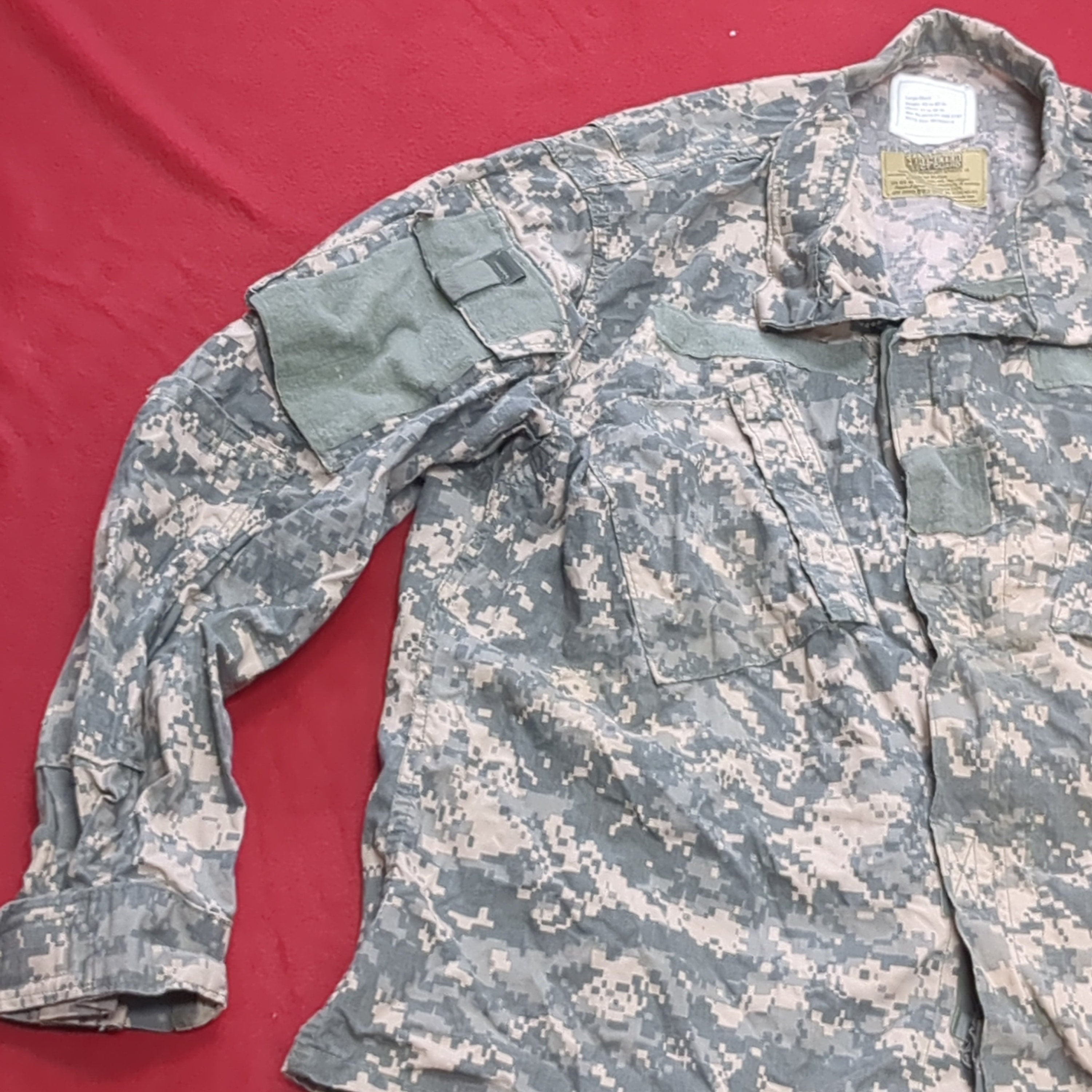 Nos Us Army Acu Combat Uniform Top Large Short Ucp Digital Used acu2 ...