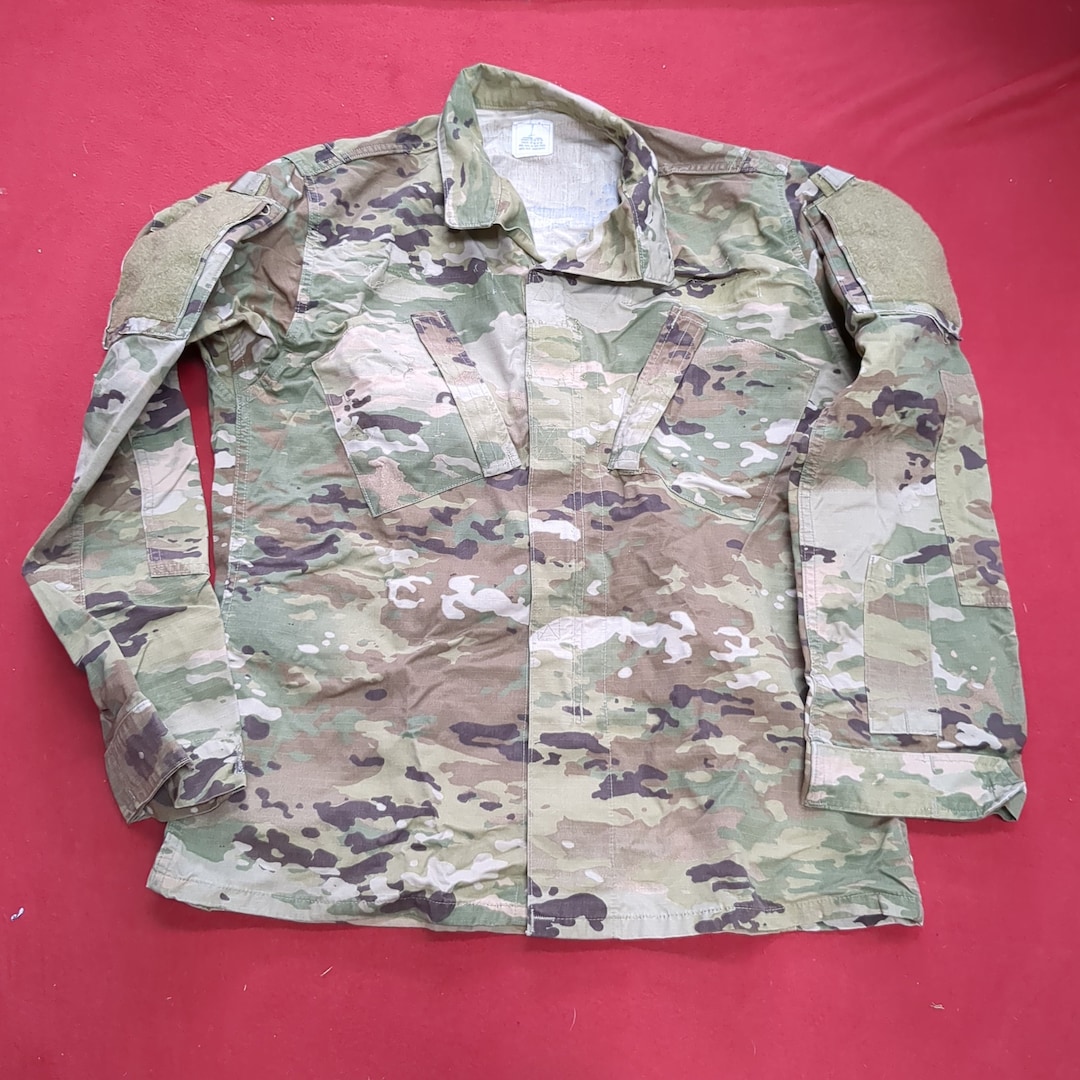 Us Army Medium Long Uniform Top Ocp Pattern Good Condition 18o1 - Etsy