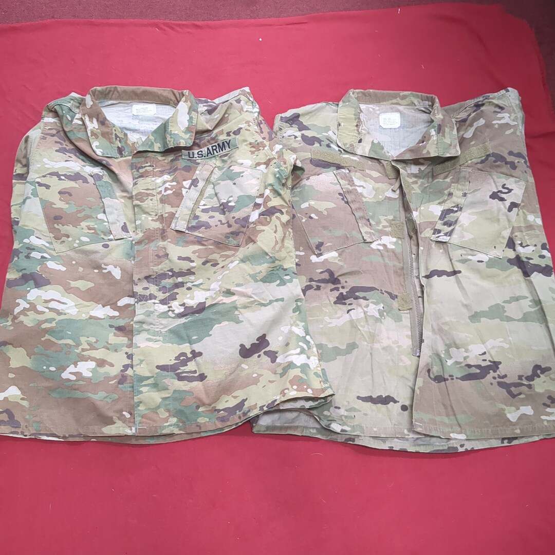 Lot of Two US Army LARGE LONG Traditional Ocp Uniform Top Air Force ...