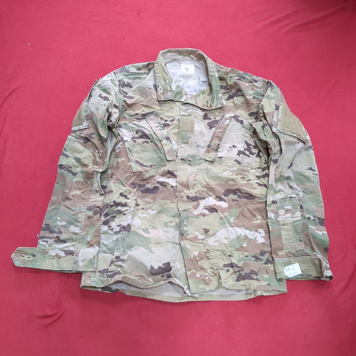 Us Army Medium Long Uniform Top Ocp Pattern Good Condition 18o10 - Etsy