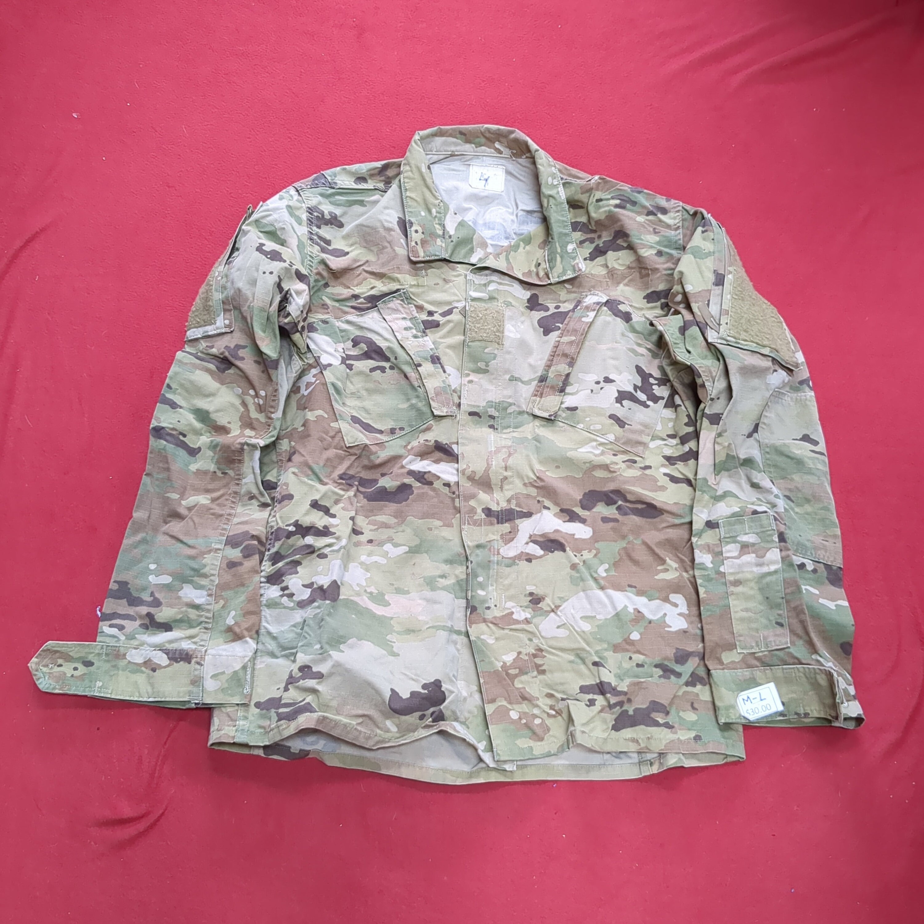 Us Army Medium Long Uniform Top Ocp Pattern Good Condition 18o10 - Etsy