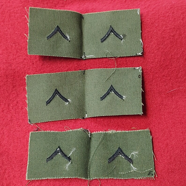 3 Pair US Army PV2 OD Green Patch Sew On28cr41 - Etsy