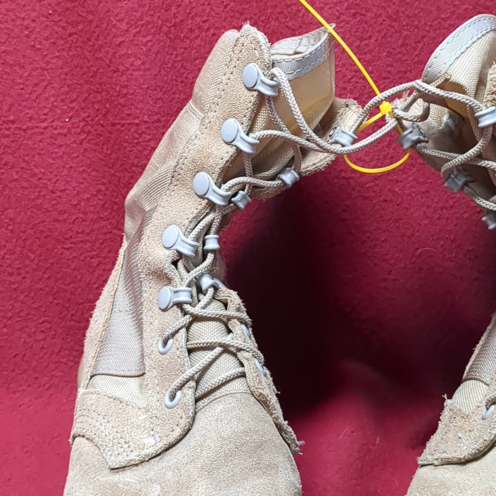 US Army 6 R Standard Issue Hot Weather Combat Boots Coyote 499 Tan 10g ...