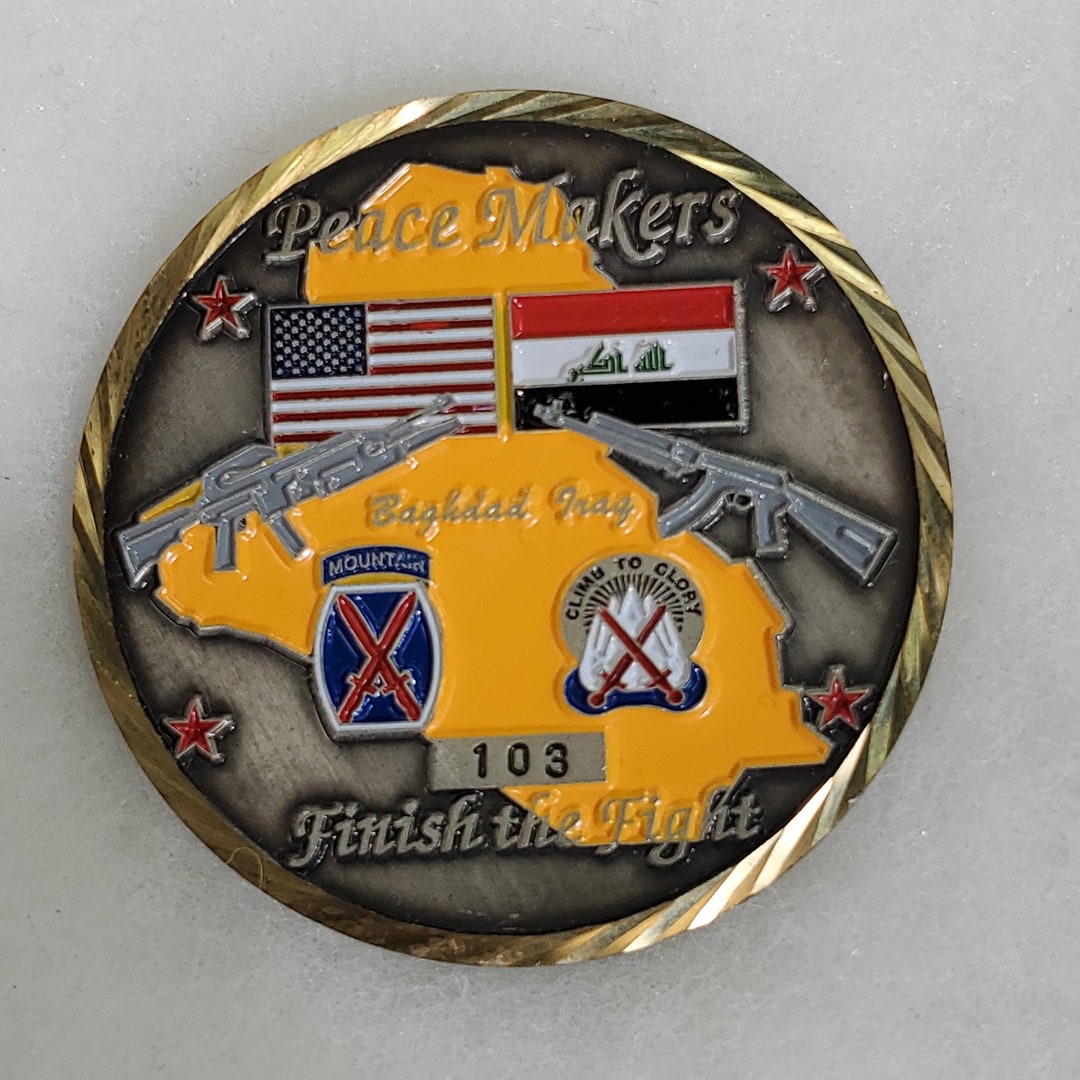 445th Civil Affairs Bat. Op. Iraqi Freedom, Challenge Coin E2 - Etsy