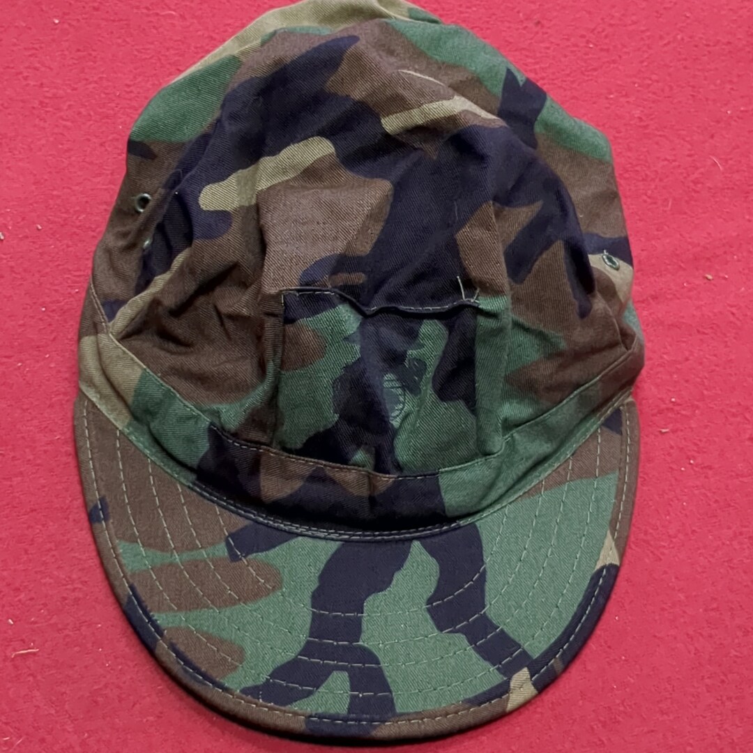 US Army Marine Corps X-large Utility Cap BDU Woodland Camo 11s10 - Etsy