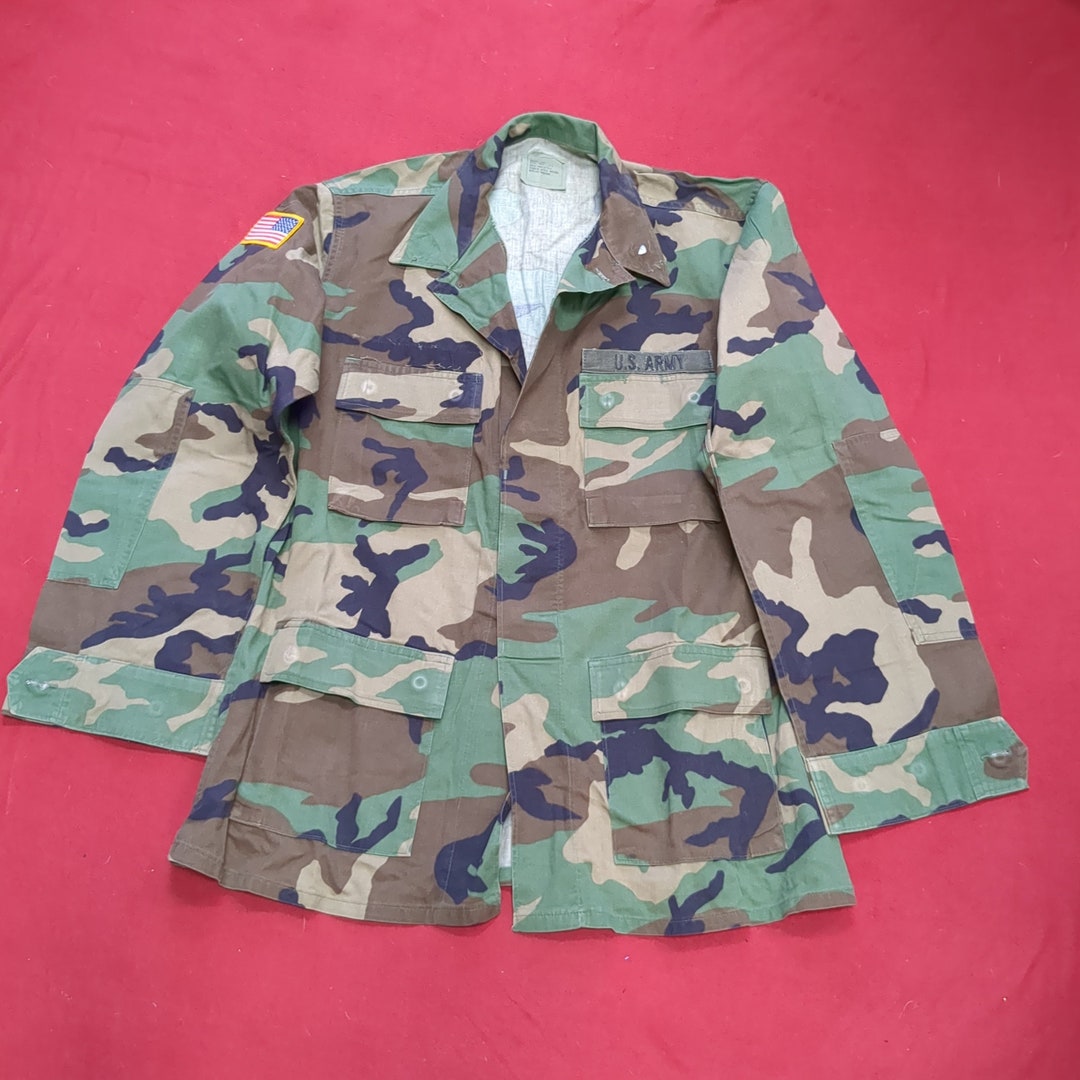 Us Army Us Army Medium Long Uniform Top Bdu Woodland Pattern 05cc14 - Etsy