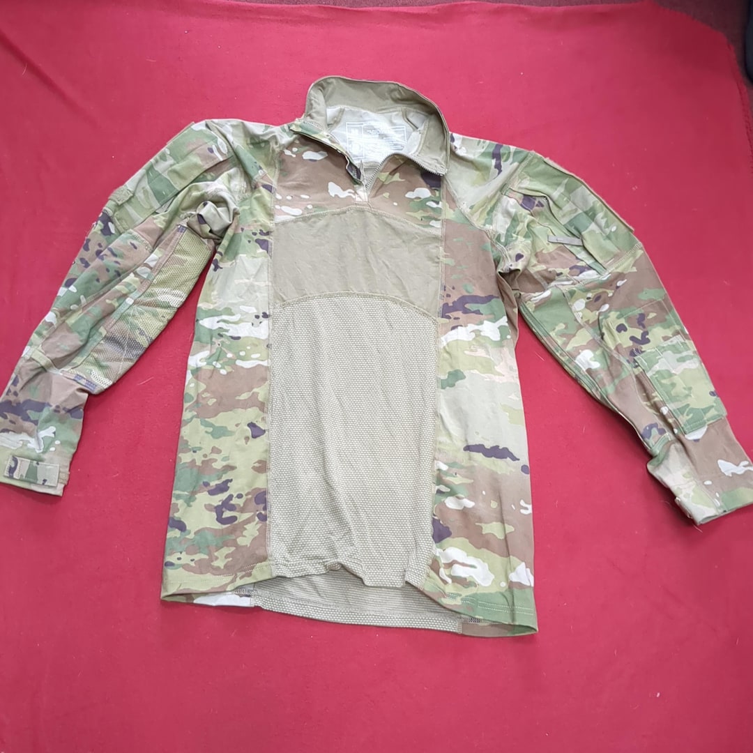 US Army Medium 1/4 Quarter Zip Type 2 Combat OCP Multicam FRAC Top ...