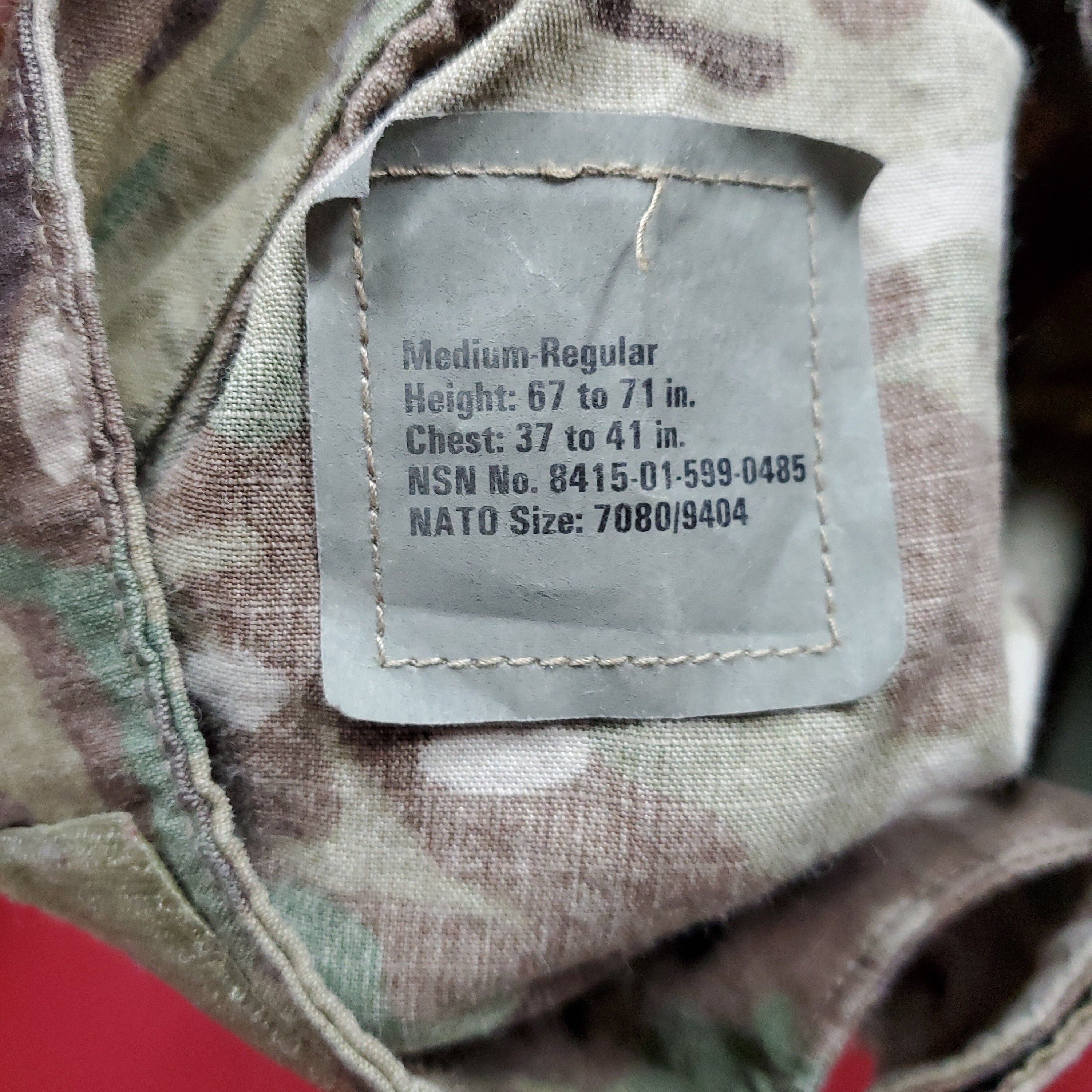 US Army Medium Regular FRAC Multicam Uniform Top Shirt 11g-g413 - Etsy