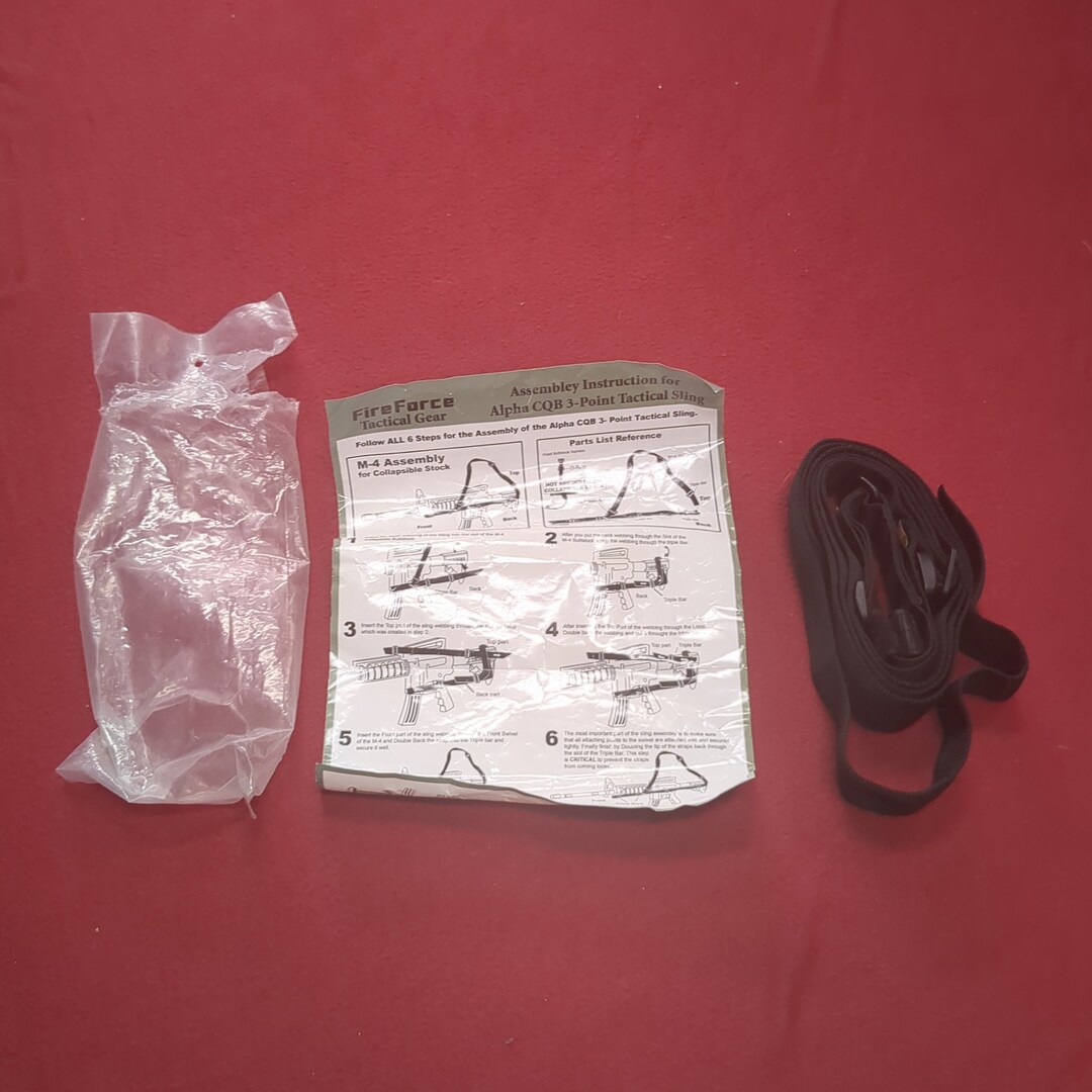 Nos Fire Force Tactical Gear Alpha Gear Cqb 3-point Tactical Sling ...
