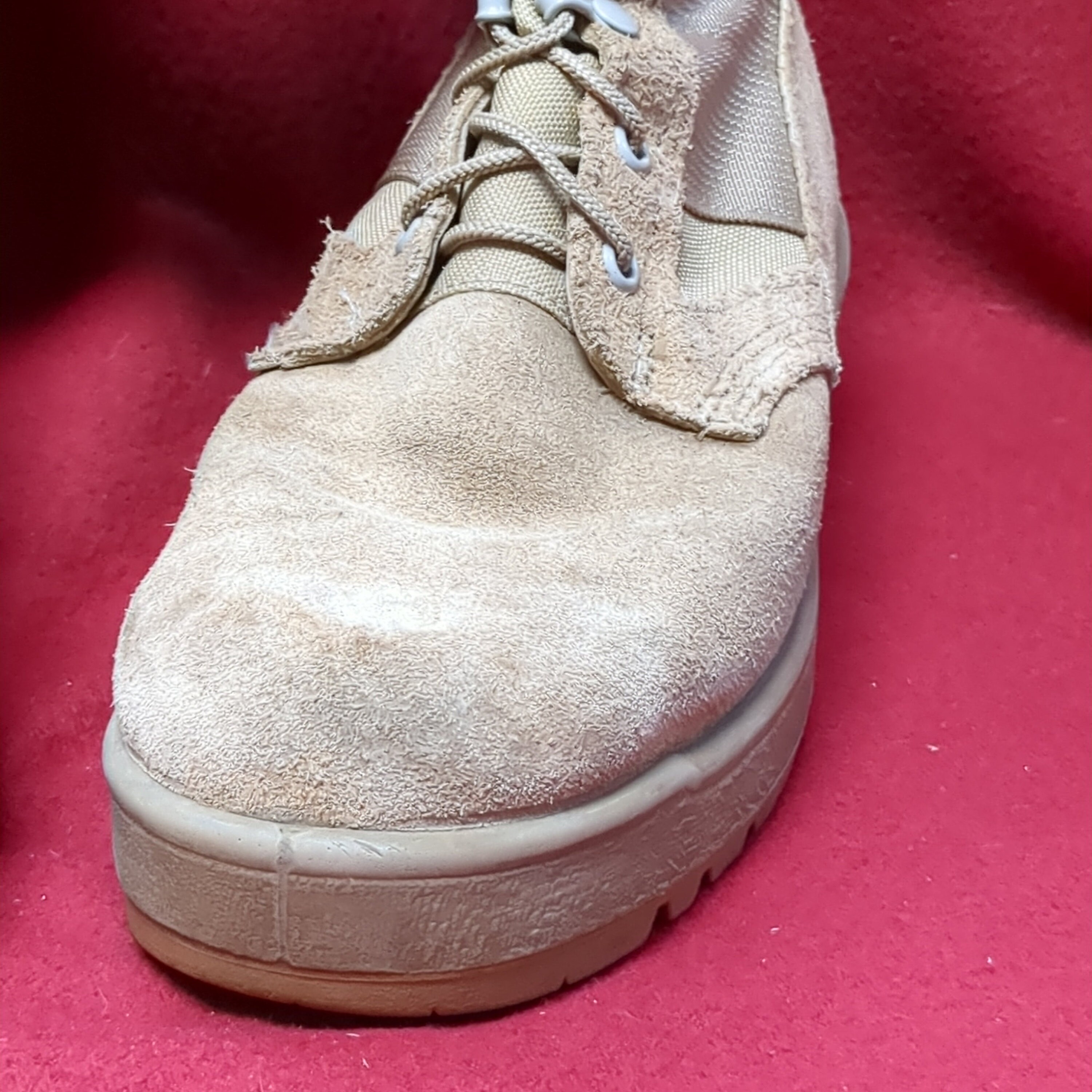 US Army 6 R Standard Issue Hot Weather Combat Boots Coyote 499 Tan 10g ...