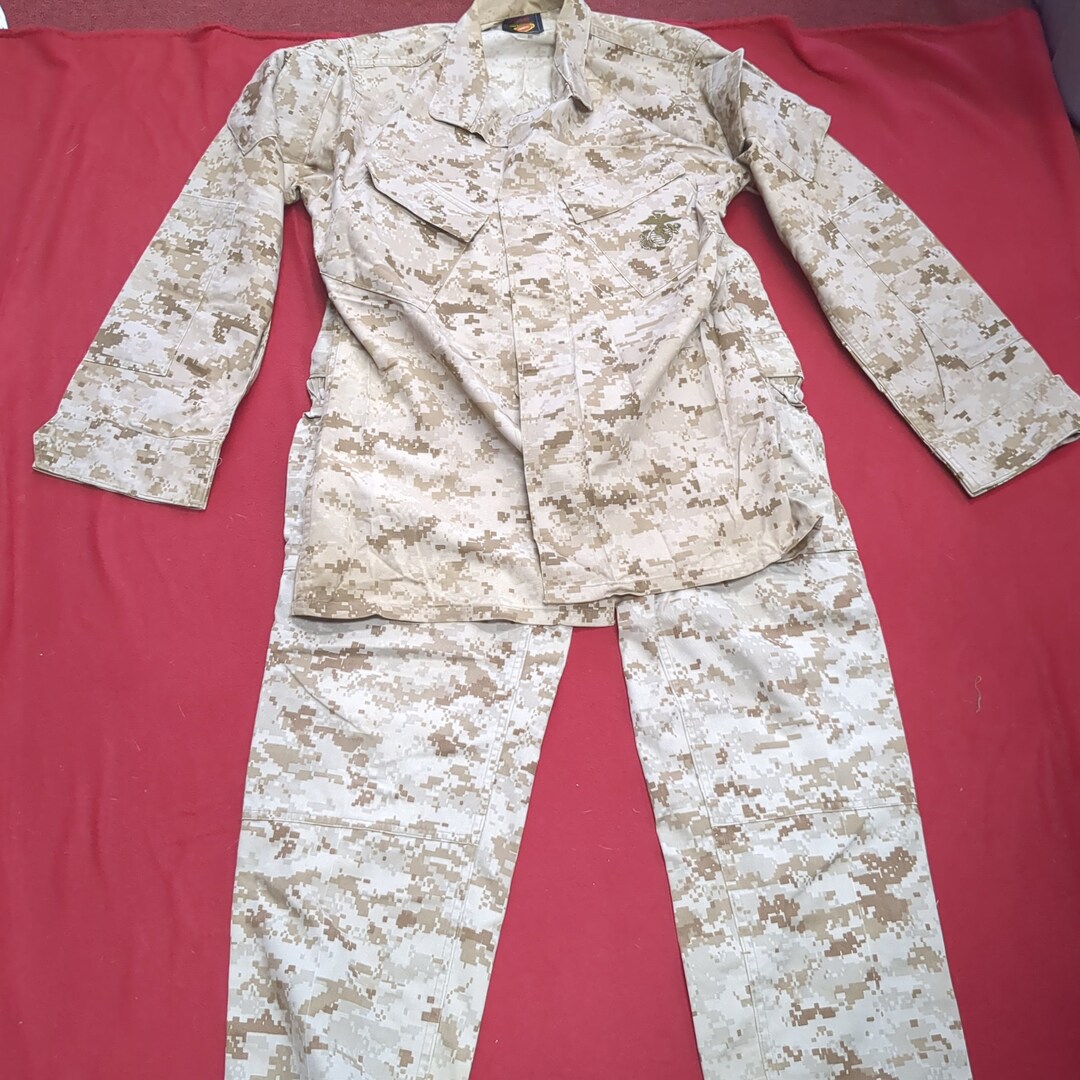 Usmc Marine Corps Small Long Combat Shirt & Pants Desert Marpat Camo ...