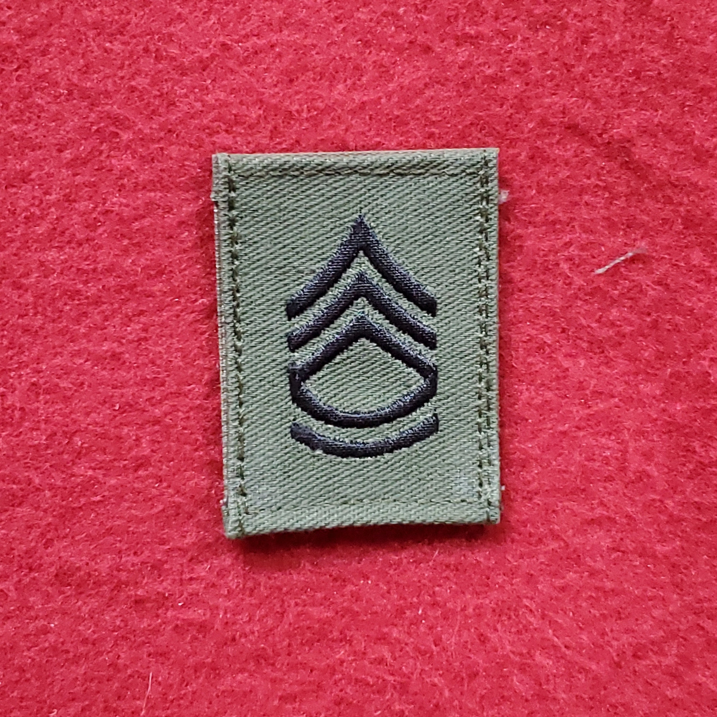 VINTAGE US Army SERGEANT First Class Velcro Vietnam Od Olive Drab Era ...