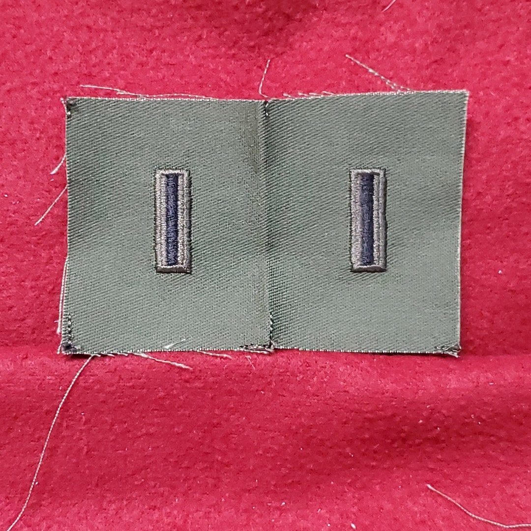 SET of US Army CW5 Chief Warrant Officer Rank Subdued Od Black Sew on ...