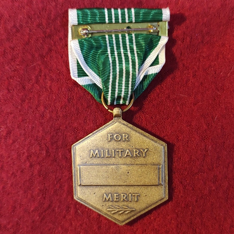 VINTAGE US Army MILITARY Merit Award Full Size Medal 06o117 - Etsy