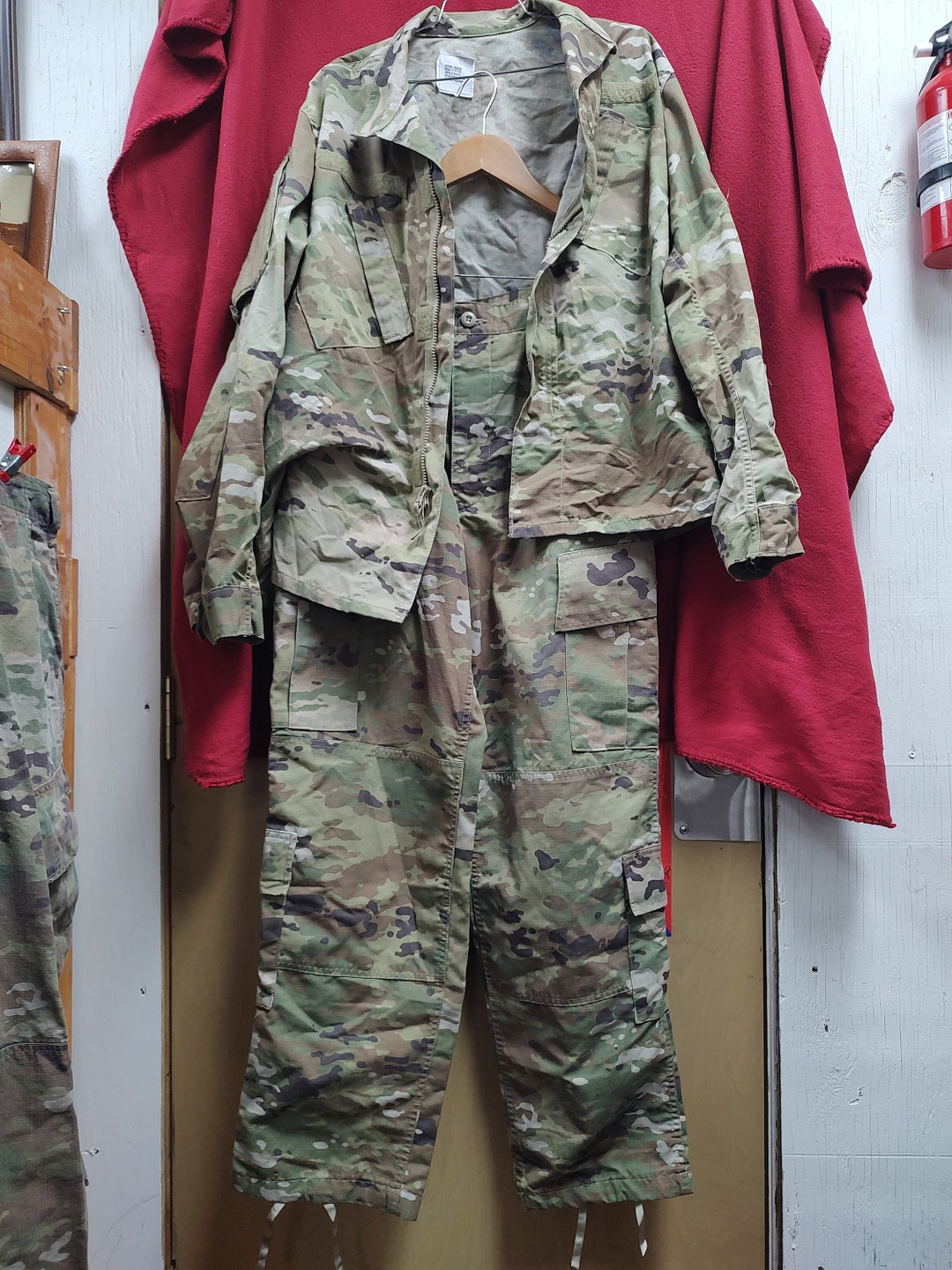 SET of US Army MEDIUM Regular Combat Uniform Top Pants Ocp Multicam ...